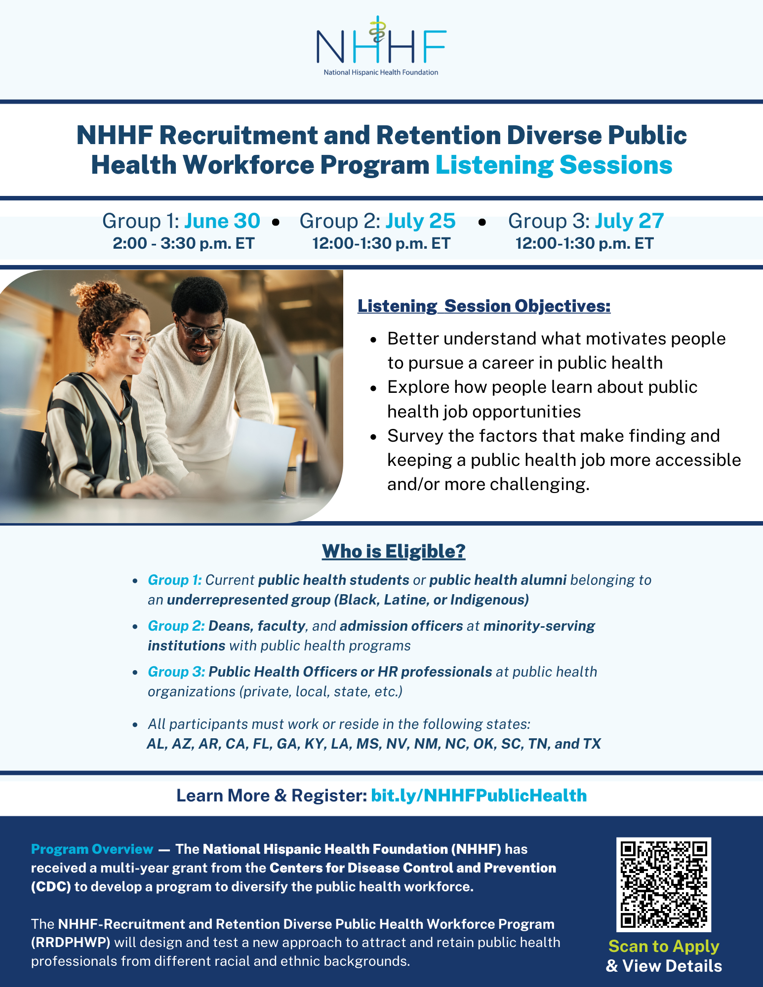 NHHF-Recruitment and Retention Diverse Public Health Workforce Program ...